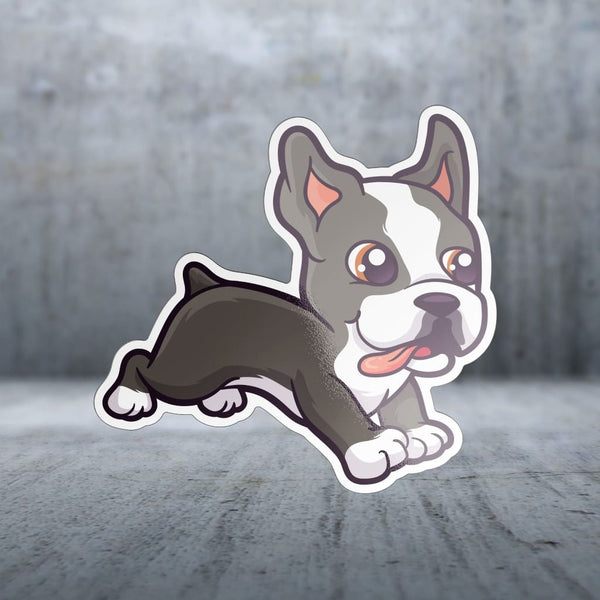 Sticker Pack | 15136 - Puppy Cartoon - Boston Terrier
