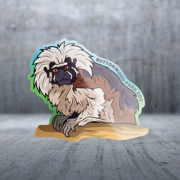 Sticker Pack | 15224 - Full Animal Drawing - Cotton-Top Tamarin