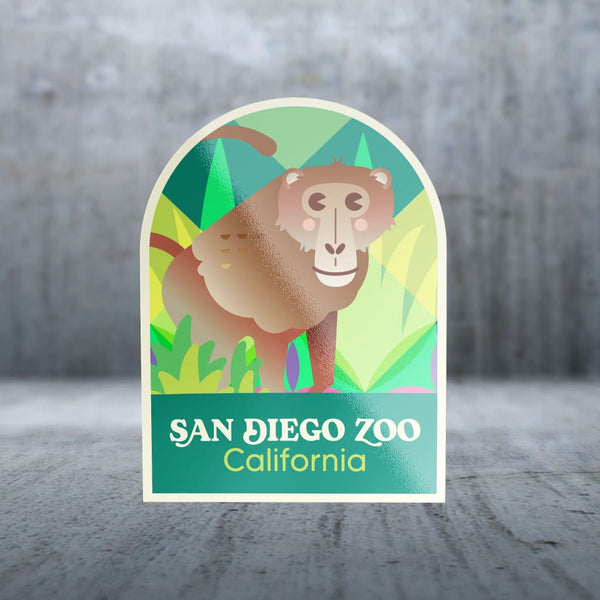 Sticker Pack | 15304 - Gradient Animal - Baboon