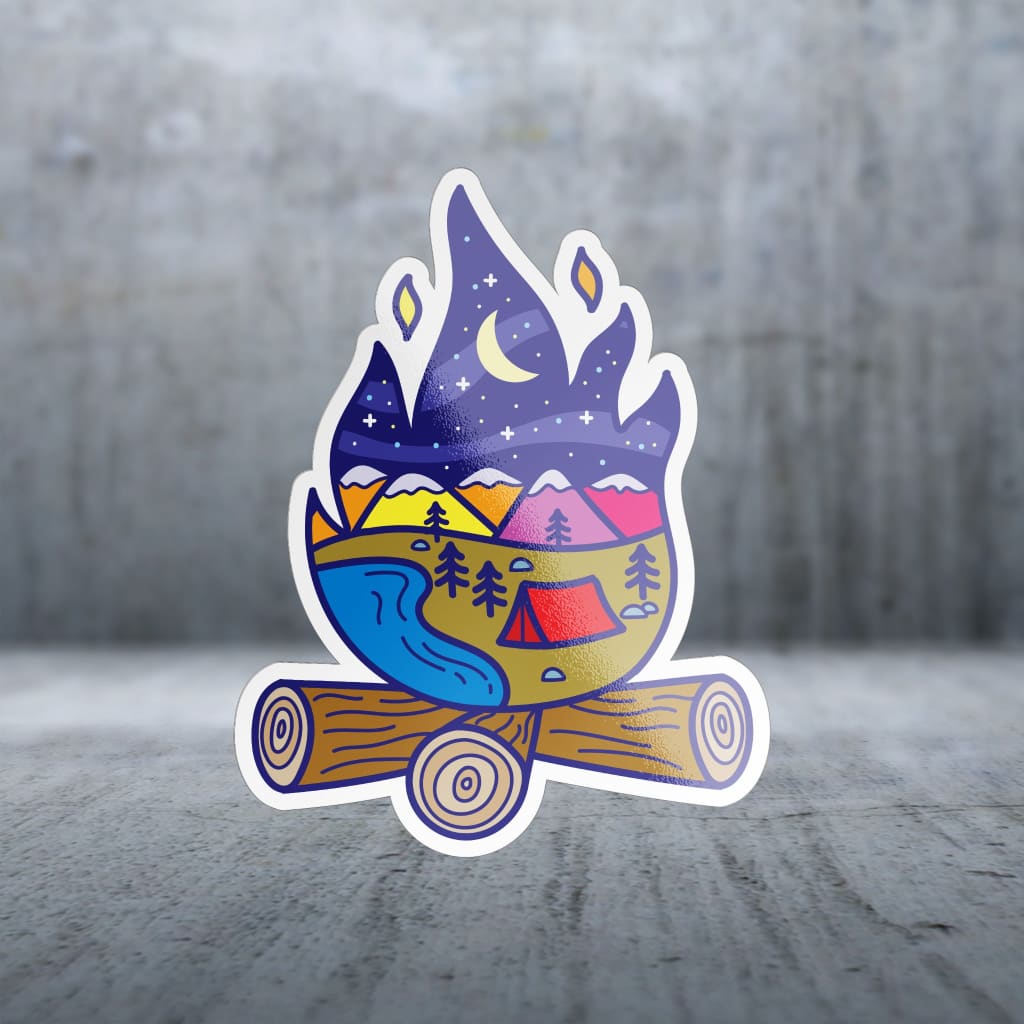 Sticker Pack | 15476 - Mountain Creative - Children Campfire Scene