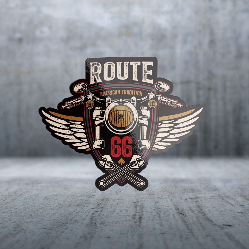 Sticker Pack | 15693 - Route 66 - Motorcycle Angel