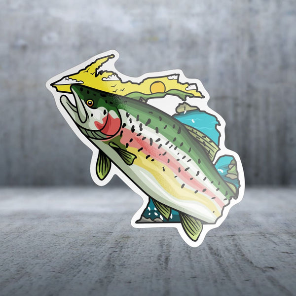 Sticker Pack | 15937 - Fishing State - Michigan - Steelhead