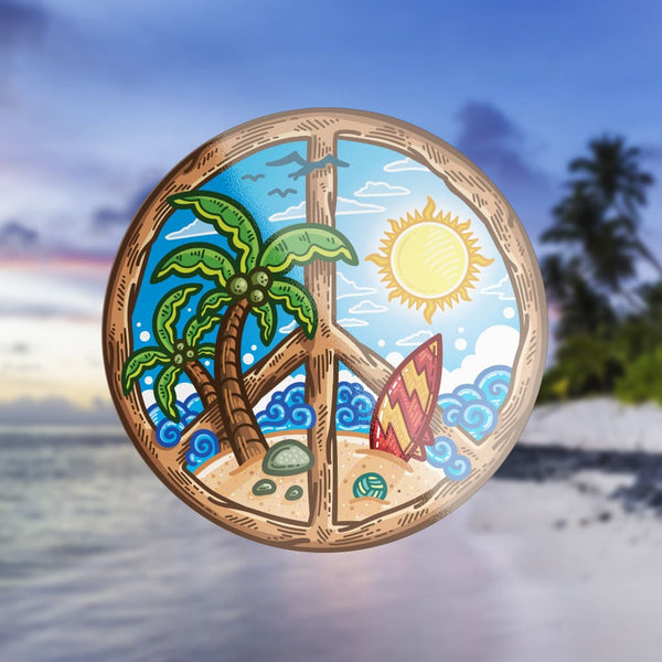 Sticker Pack | 1610 - Peace Sign - Beach