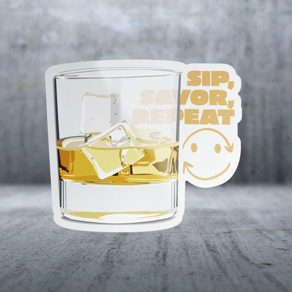 Sticker Pack | 16170 - Whiskey - Sip Savor Repeat
