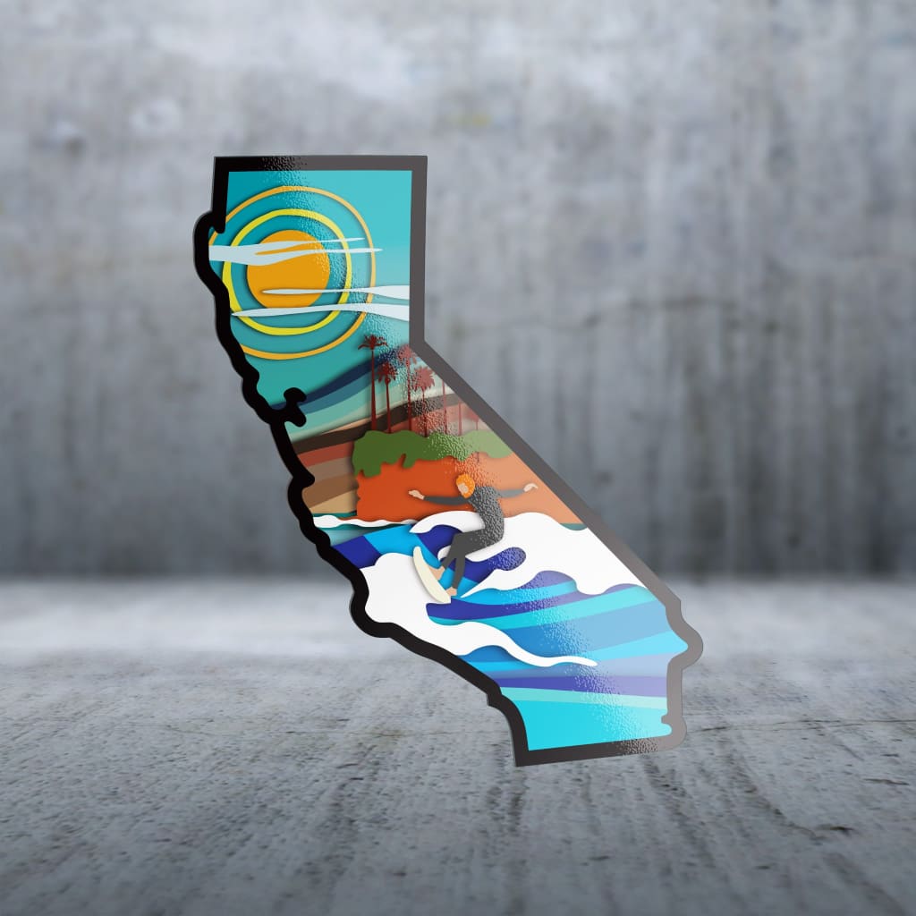 Sticker Pack | 16322 - Geo Landscape - California