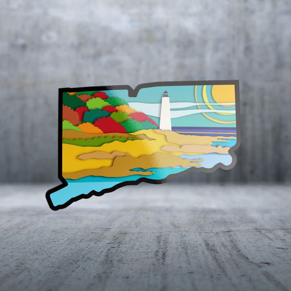 Sticker Pack | 16324 - Geo Landscape - Connecticut