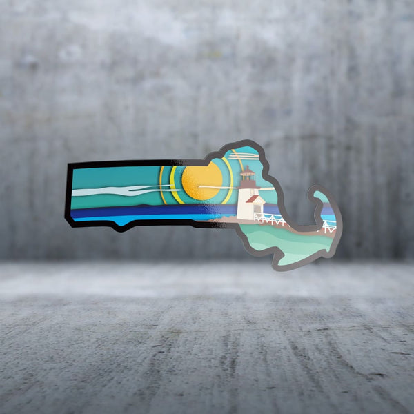 Sticker Pack | 16338 - Geo Landscape - Massachusetts