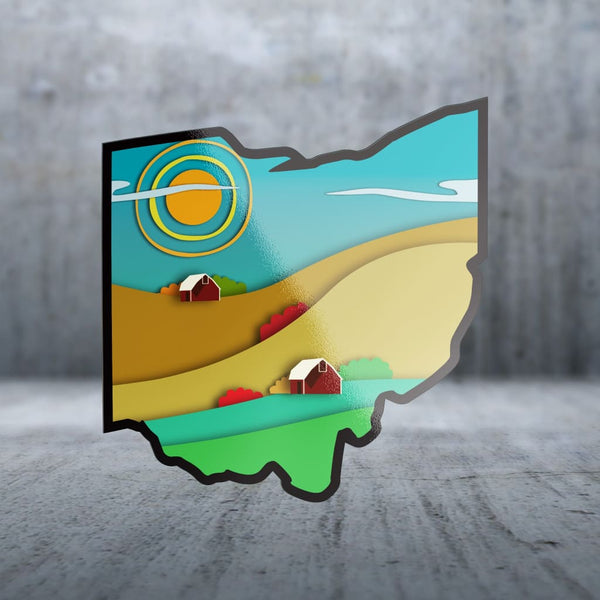 Sticker Pack | 16352 - Geo Landscape - Ohio