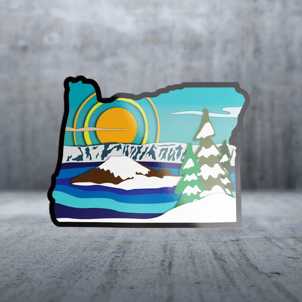 Sticker Pack | 16354 - Geo Landscape - Oregon