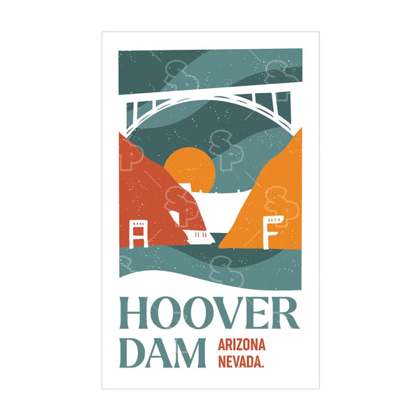 Sticker Pack | 16376 - Hoover Dam - Water Level Below