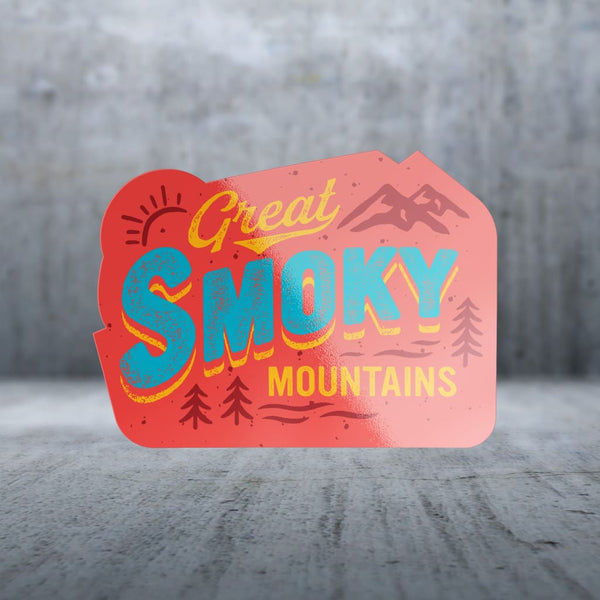 Sticker Pack | 16393 - Great Smoky Mountains - Red Stamp