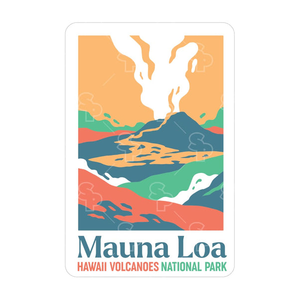 Sticker Pack | 16567 - Hawaii Volcanoes - Mauna Loa Colors