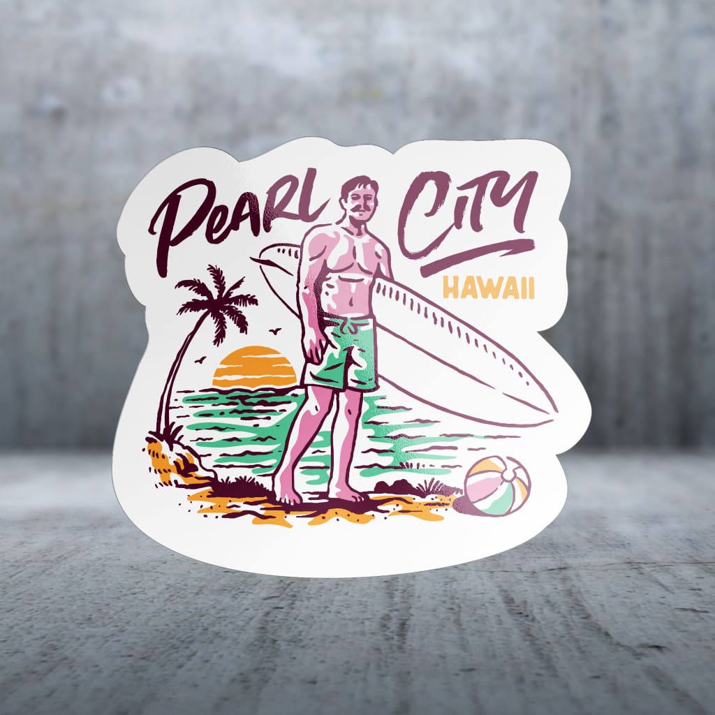 Sticker Pack | 16610 - Hawaii - Surfer Dude