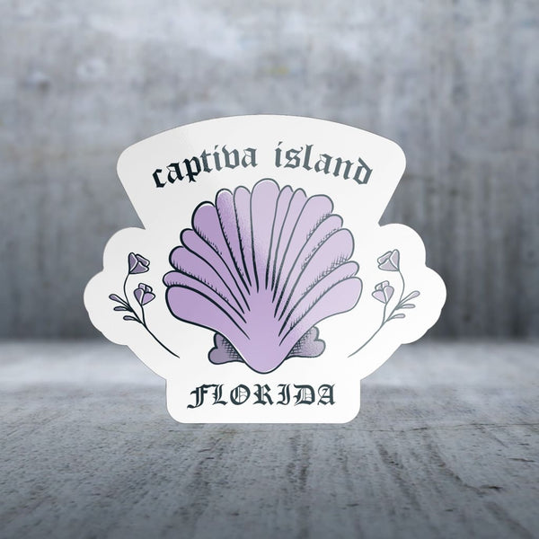 Sticker Pack | 16726 - Purple Seashell Sketch