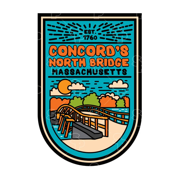 Sticker Pack | 16771 - Blue Burst - Concord North Bridge