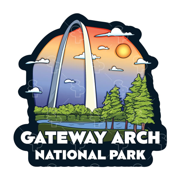 Sticker Pack | 16878 - Real Color - Gateway Arch