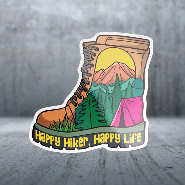 Sticker Pack | 16962 - Mountain Creative - Happy Hiker Boot