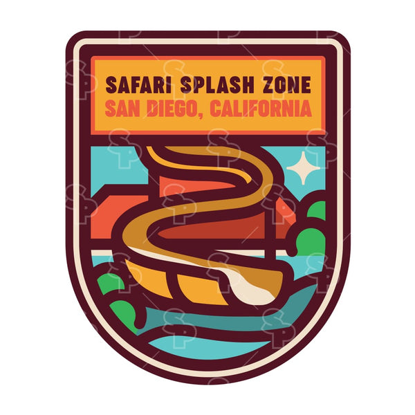 Sticker Pack | 17072 - Shield Lines - Waterpark Slide