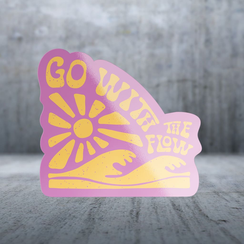 Sticker Pack | 17154 - Coastal Sayings - Go With The Flow