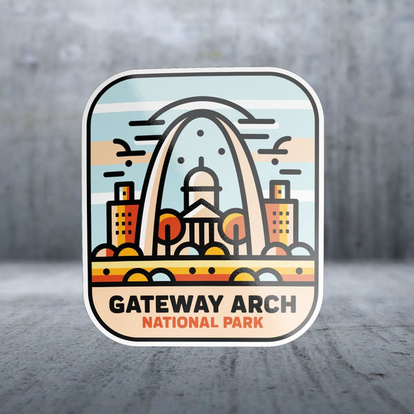 Sticker Pack | 17205 - Sunburst Lines - Gateway Arch