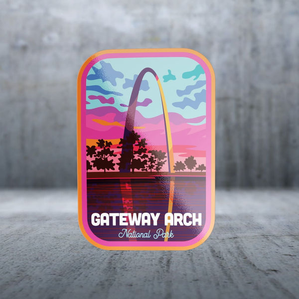 Sticker Pack | 17211 - Sunset Hues - Gateway Arch
