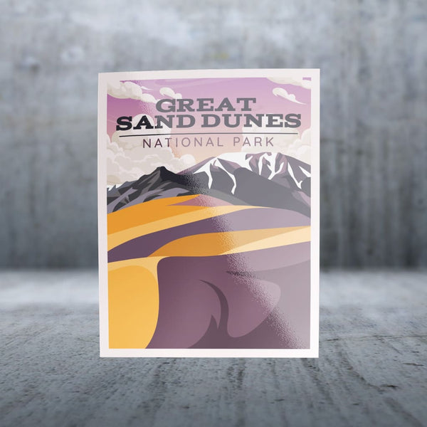 Sticker Pack | 17670 - Vintage Poster - Great Sand Dunes
