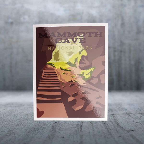 Sticker Pack | 17684 - Vintage Poster - Mammoth Cave