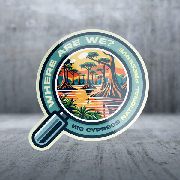 Sticker Pack | 18221 - Circle Magnifying Glass Spectrum - Big Cypress