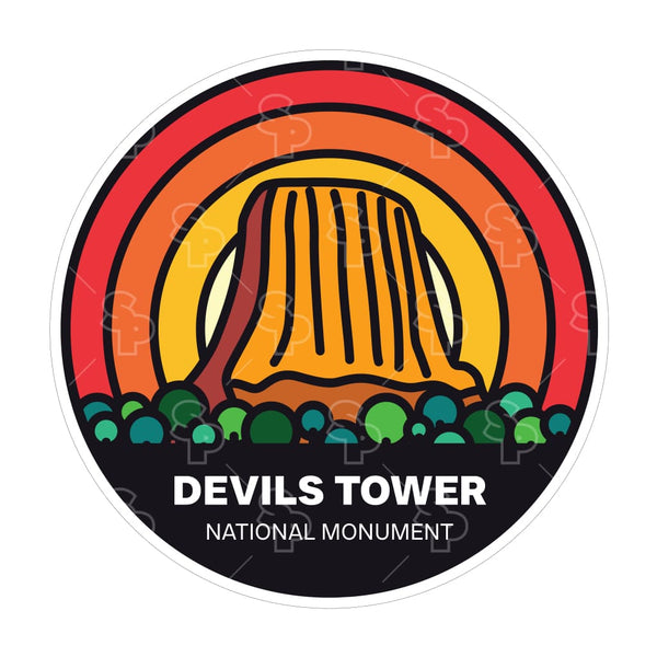 Sticker Pack | 18437 - Bold Nature - Devils Tower