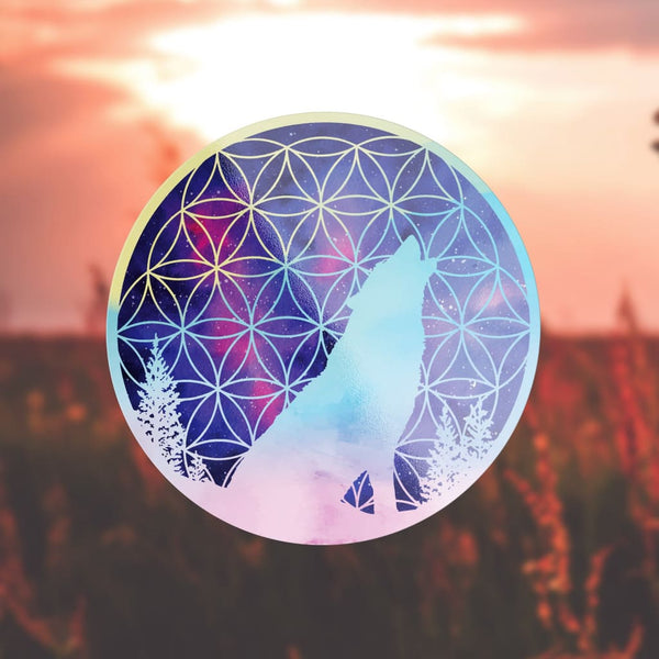 Sticker Pack | 1847 - Sacred Geometry - Wolf Howl Geometry