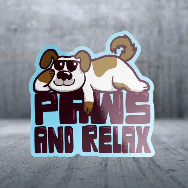 Sticker Pack | 18601 - Paws and Relax Dog