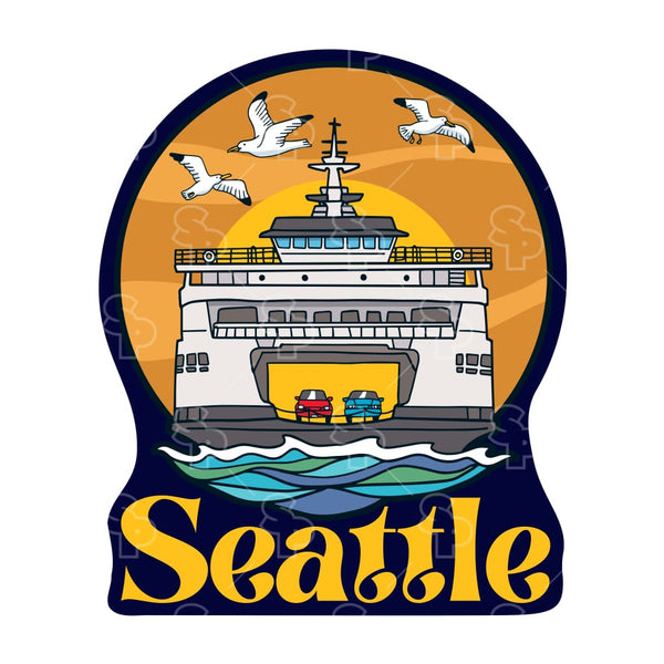 Sticker Pack | 18748 - Seattle - Ferry - Seagulls