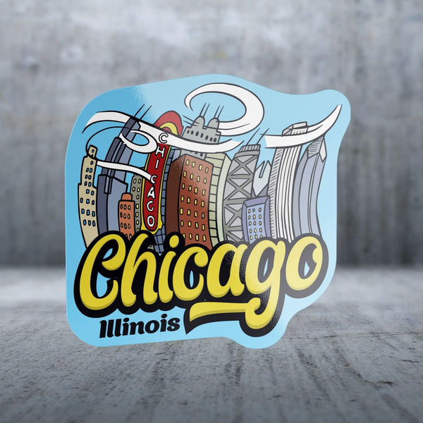 Sticker Pack | 18811 - Chicago - Windy Skyline