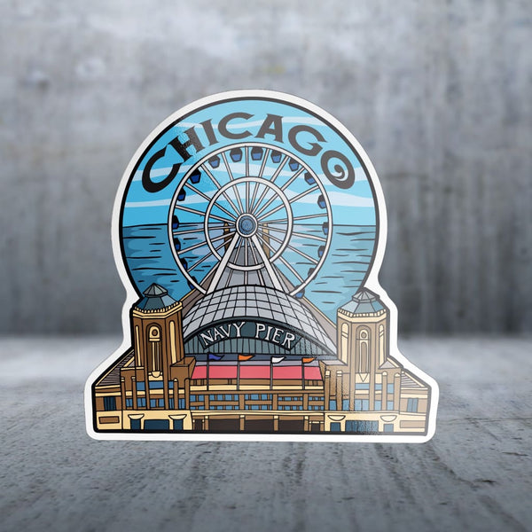 Sticker Pack | 18824 - Chicago - Navy Pier - Ferris Wheel