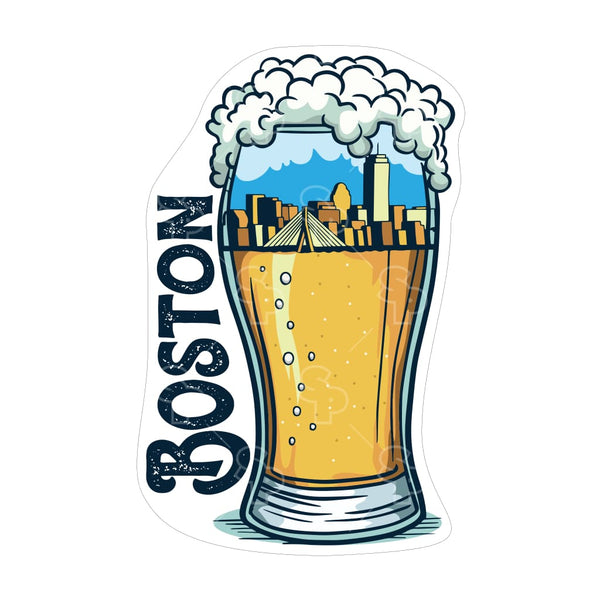 Sticker Pack | 18851 - Boston - Beer Skyline
