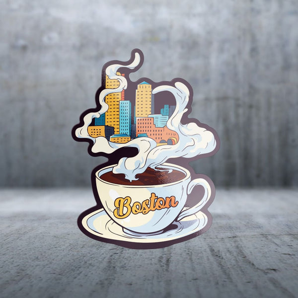 Sticker Pack | 18874 - Boston - Skyline Coffee Steam Pop Out