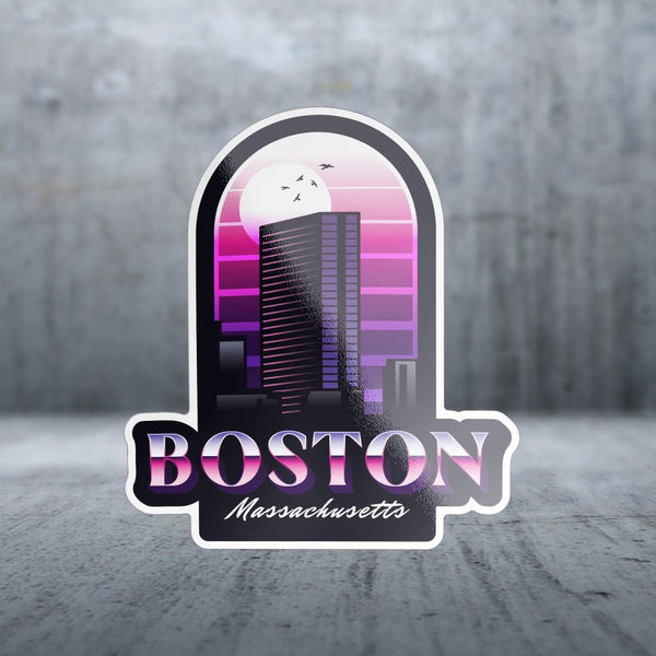 Sticker Pack | 18882 - Bright Text - John Hancock Tower - Boston