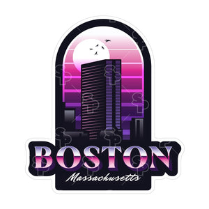 Sticker Pack | 18882 - Bright Text - John Hancock Tower - Boston