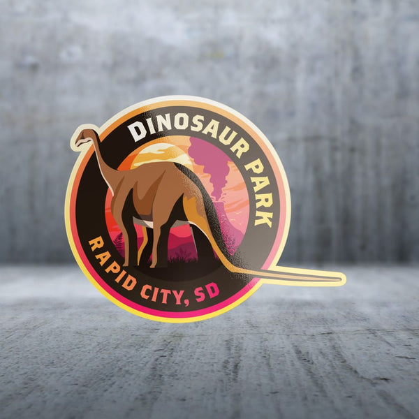 Sticker Pack | 18904 - Dinosaur Park - Red Circle Diplodocus