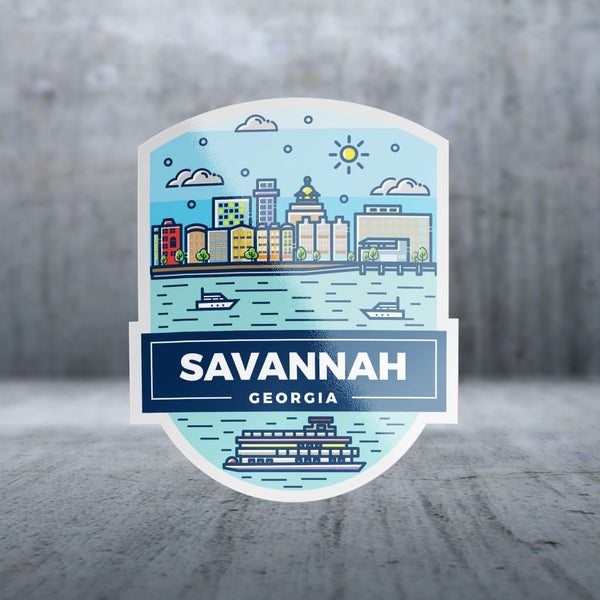 Sticker Pack | 18967 - Shield Banner - Savannah