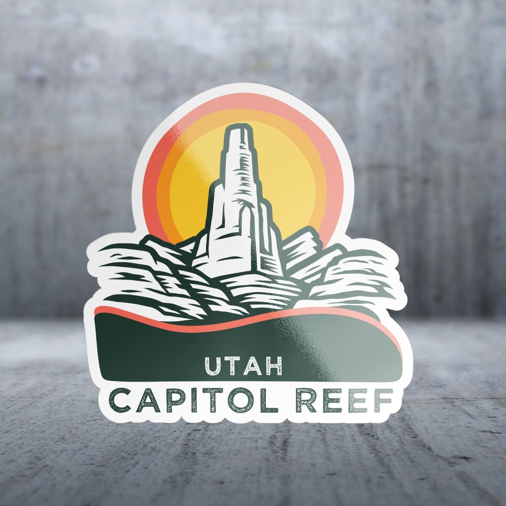 Sticker Pack | 18998 - Capitol Reef - Chimney Rock Sun Aura