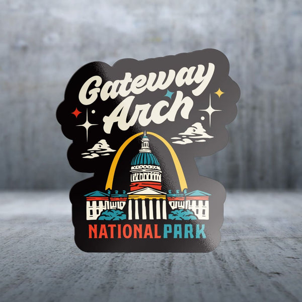 Sticker Pack | 19024 - Gateway Arch - Old Courthouse Dark Sky