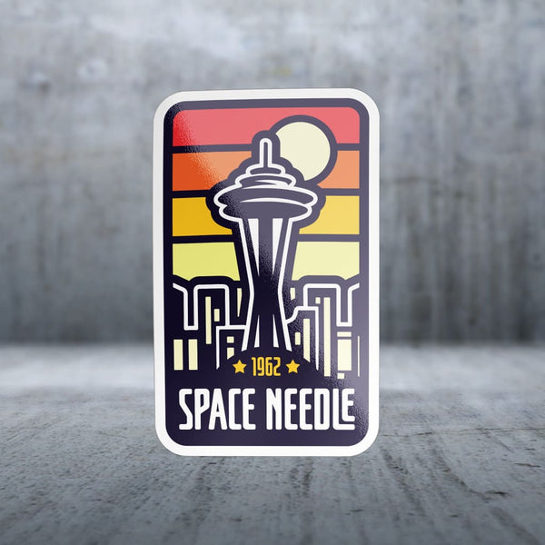 Sticker Pack | 19050 - Space Needle - Warm Rainbow