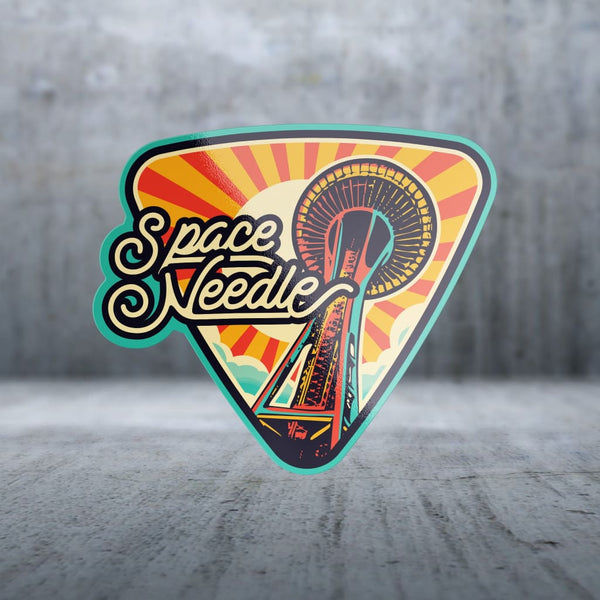Sticker Pack | 19057 - Space Needle - Retro Sun Rays