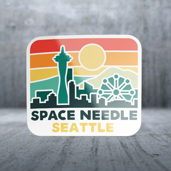 Sticker Pack | 19065 - Rainbow Seattle Scene - Ferris Wheel