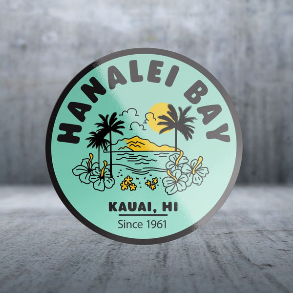 Sticker Pack | 19102 - Coastal - Teal Circle Beach Scene