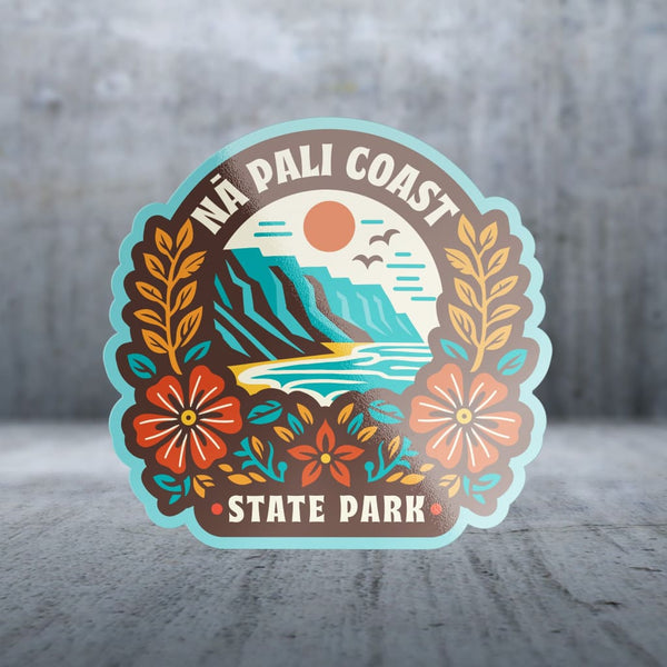 Sticker Pack | 19112 - Coastal - Flower Wreath - Na Pali Coast