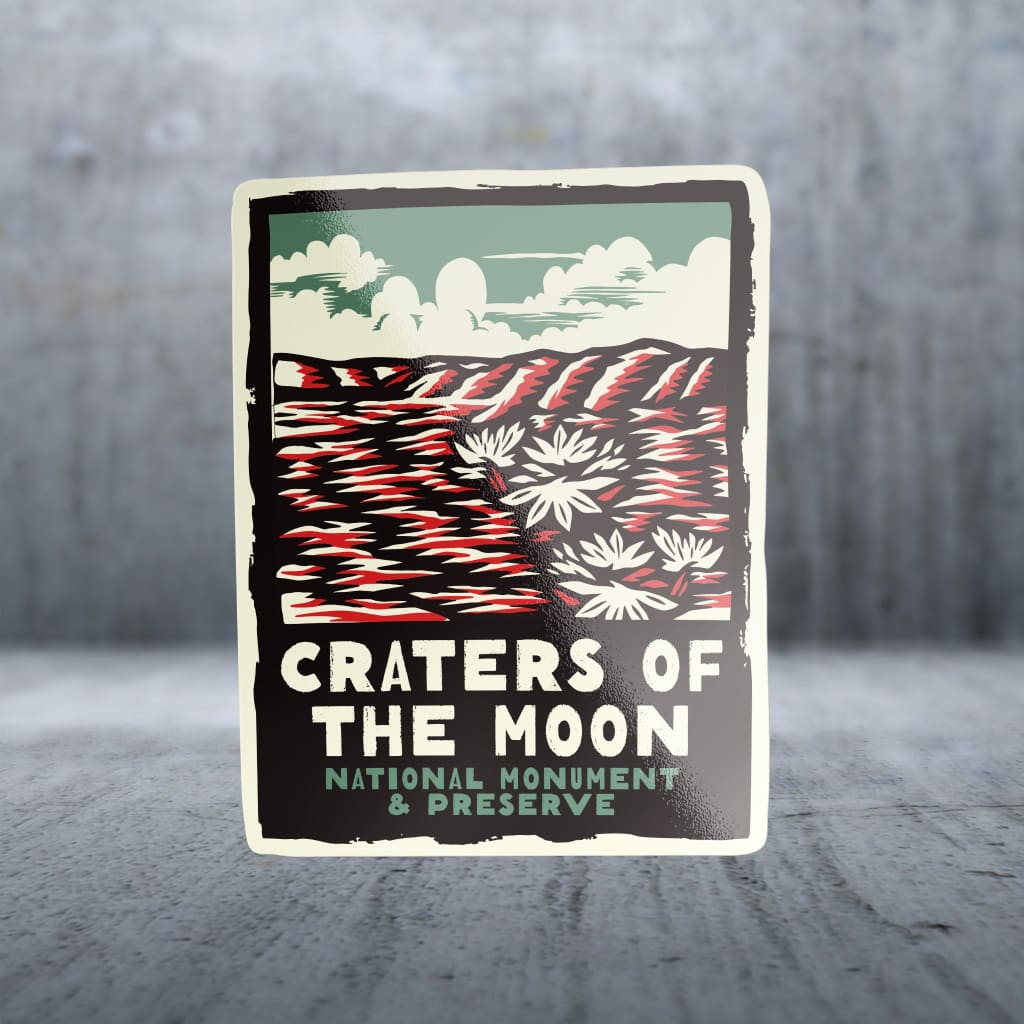 Sticker Pack | 19152 - Linocut - Flora - Bitterroot - Craters of The Moon