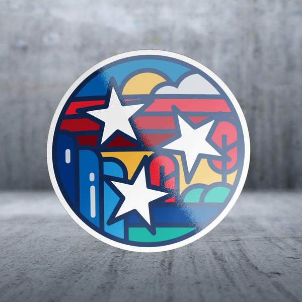 Sticker Pack | 19222 - Tennessee Tri Star Outdoor