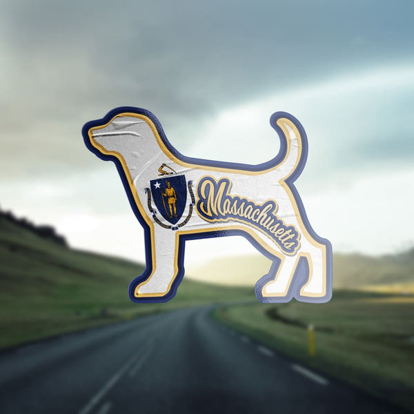 Sticker Pack | 2660 - Dogs in States - Massachusetts